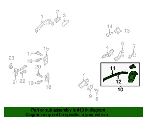 2011-2016 Kia Sportage Lock Assembly 81420-3W000 | OEM Parts Online