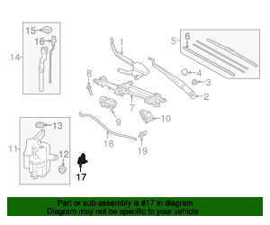 2011-2021 Toyota Washer Pump 85330-06070 | OEM Parts Online