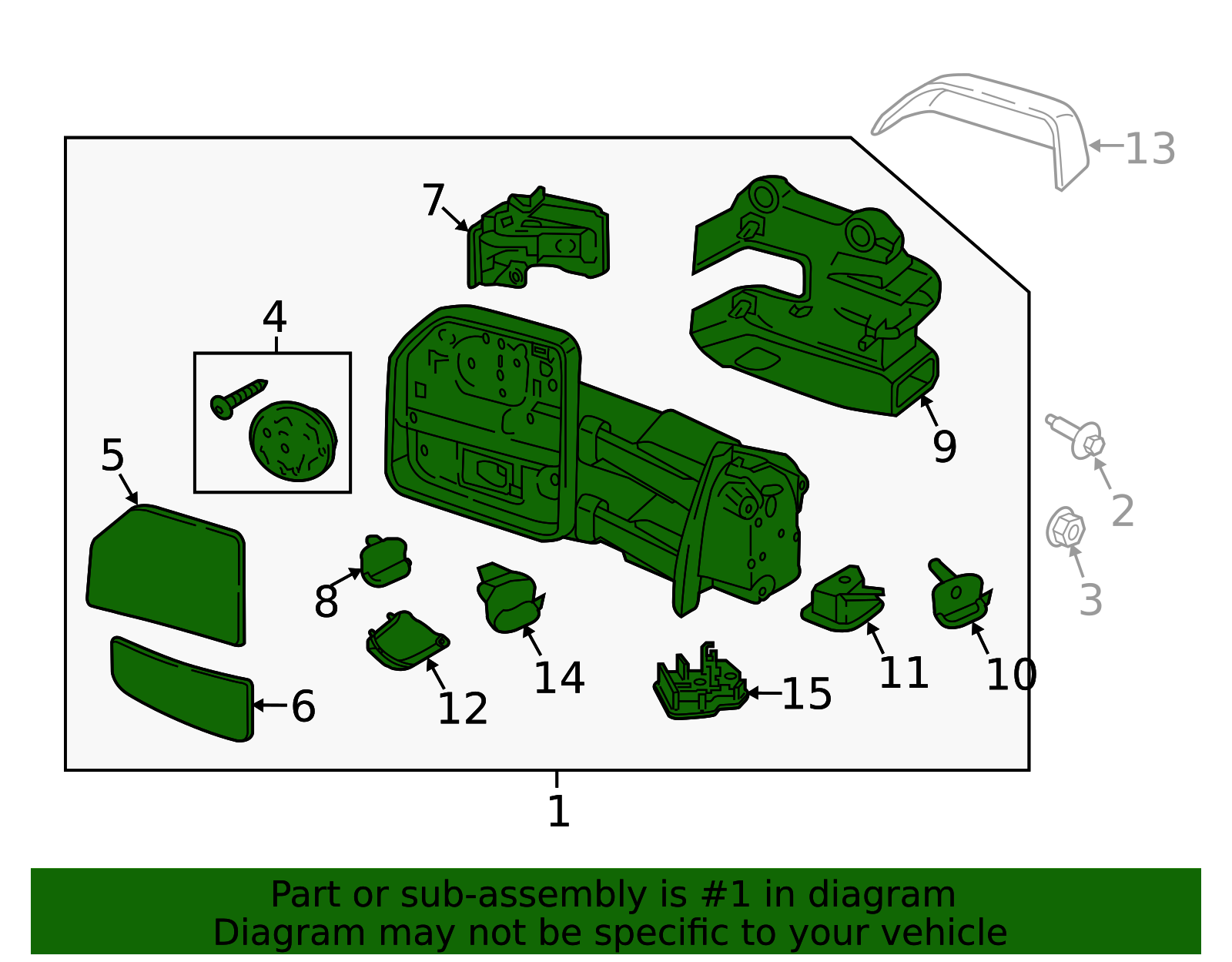 2017-2019 Ford | Mirror Assembly | HC3Z-17682-TC | Walls' Ford Parts