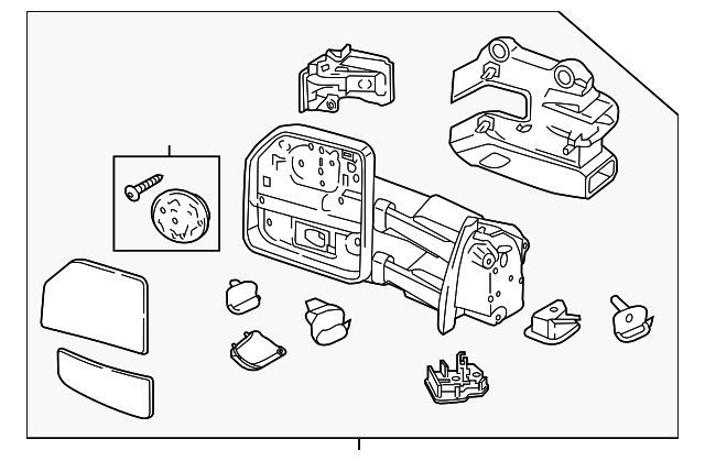 Genuine OEM Ford Part - Mirror Assembly LC3Z-17683-TA | Genuine OEM ...