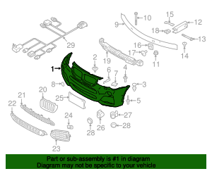 51118064119 - 2015-2018 BMW Bumper Cover (51-11-8-064-119) | BMW of ...