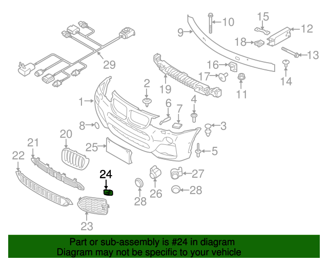 51-11-8-056-990 - Bezel Bracket 2015-2018 BMW | AutoNationParts.com