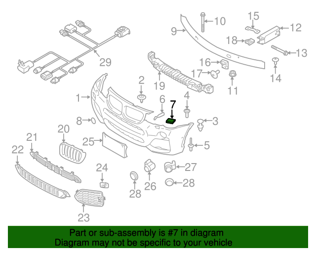 2015-2018 BMW Lmp Washer Cover 51118064137 | OEM Parts Online