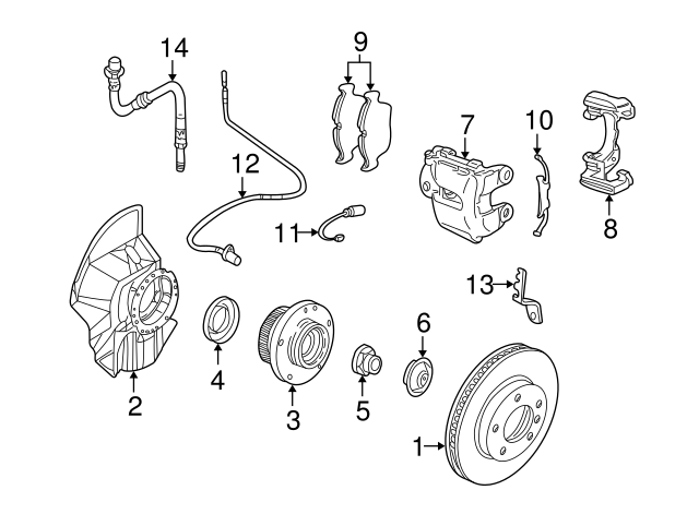 31226757024 - 1992-2008 BMW Wheel Bearing And Hub Assembly (31-22-6-757 ...