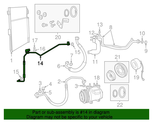 2011-2024 Mopar Liquid Line 68161180AC | MoparPartsCanada.ca