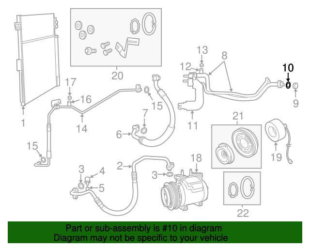 2006-2020 Mopar Suction Line Gasket 68086127AA | TascaParts.com