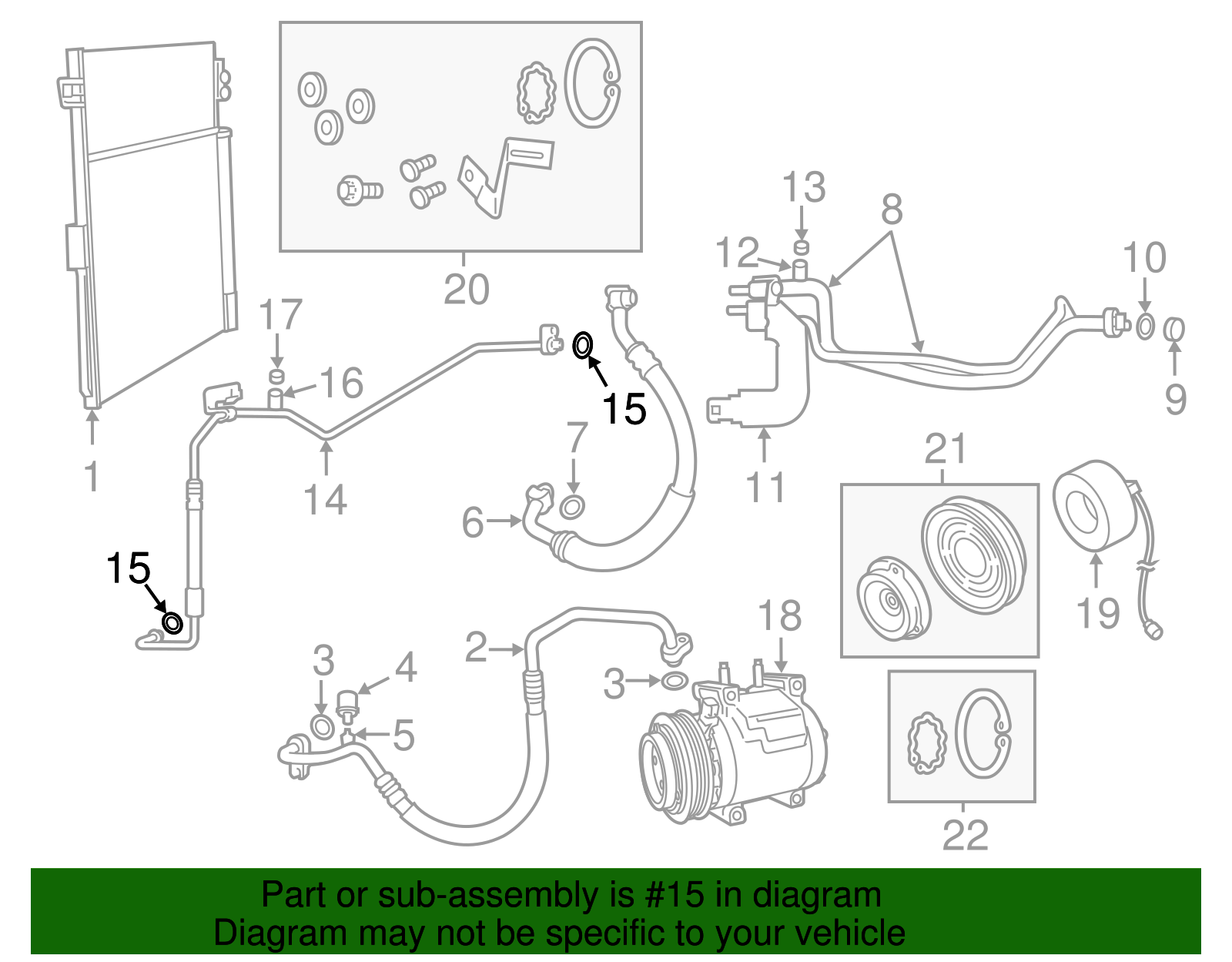 2011-2024 Mopar Liquid Line O-Ring 68086125AA | Mopar Parts Canada