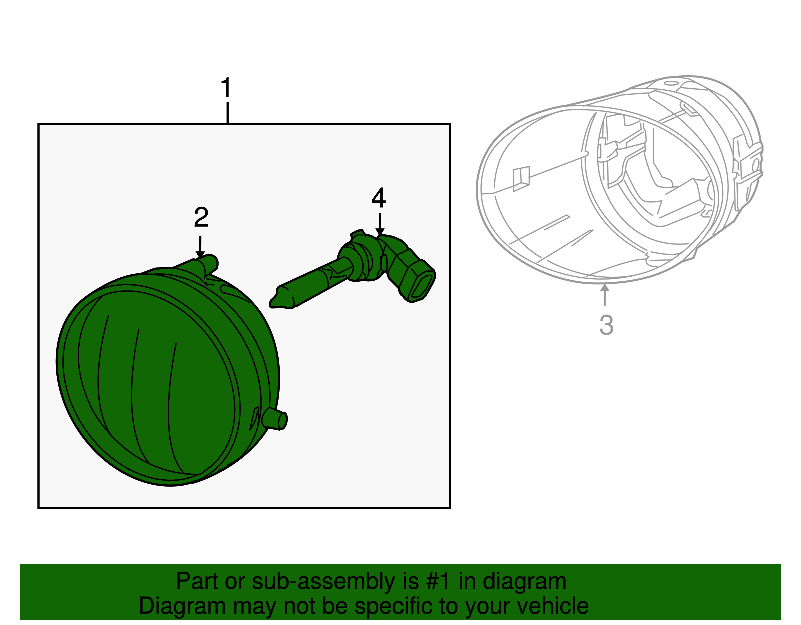 2004-2017 Toyota 2004-2017 Toyota - Fog Lamp Assembly 81210-AA030 ...