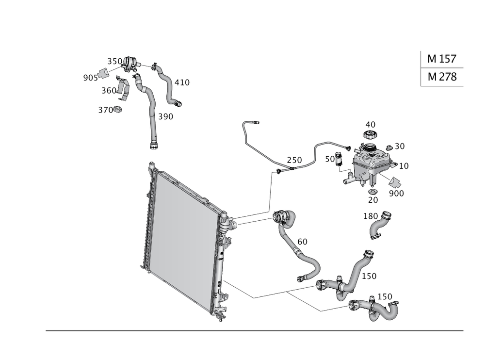 2012-2019 Mercedes-Benz Bleed Line 166-500-15-91 | MB OEM Parts