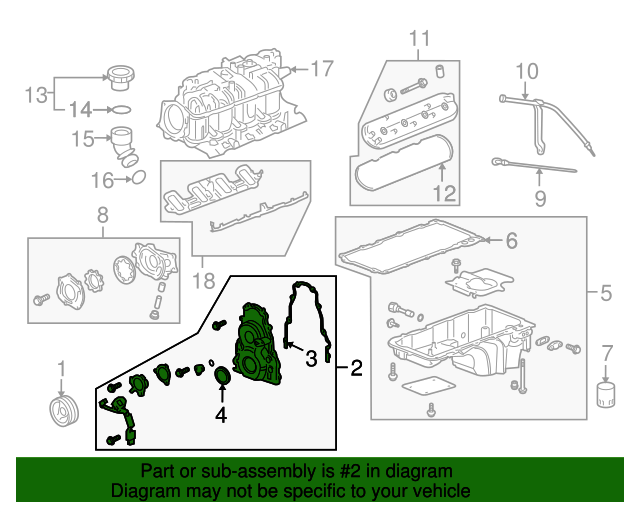 12594939 GM L92 Front Timing Cover | GM Parts Store