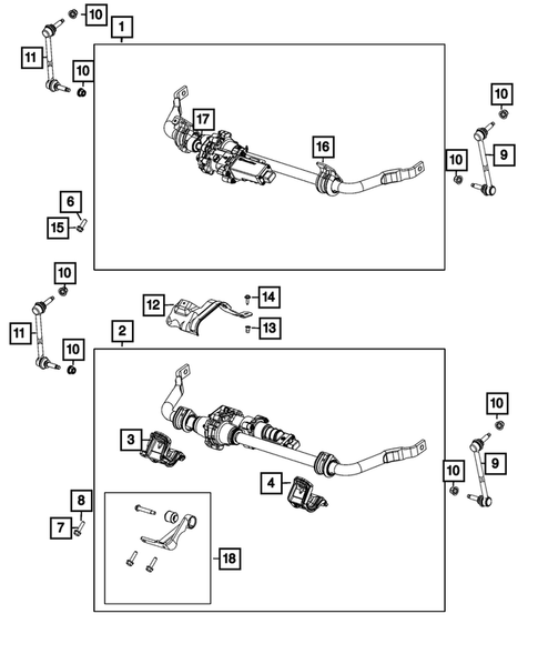 Front Stabilizer Bar for 2023 Jeep Grand Cherokee | Mopar eStore