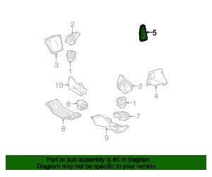 2005-2021 Mercedes-Benz Lifting Eye 272-223-00-41 | Mercedes-Benz Parts