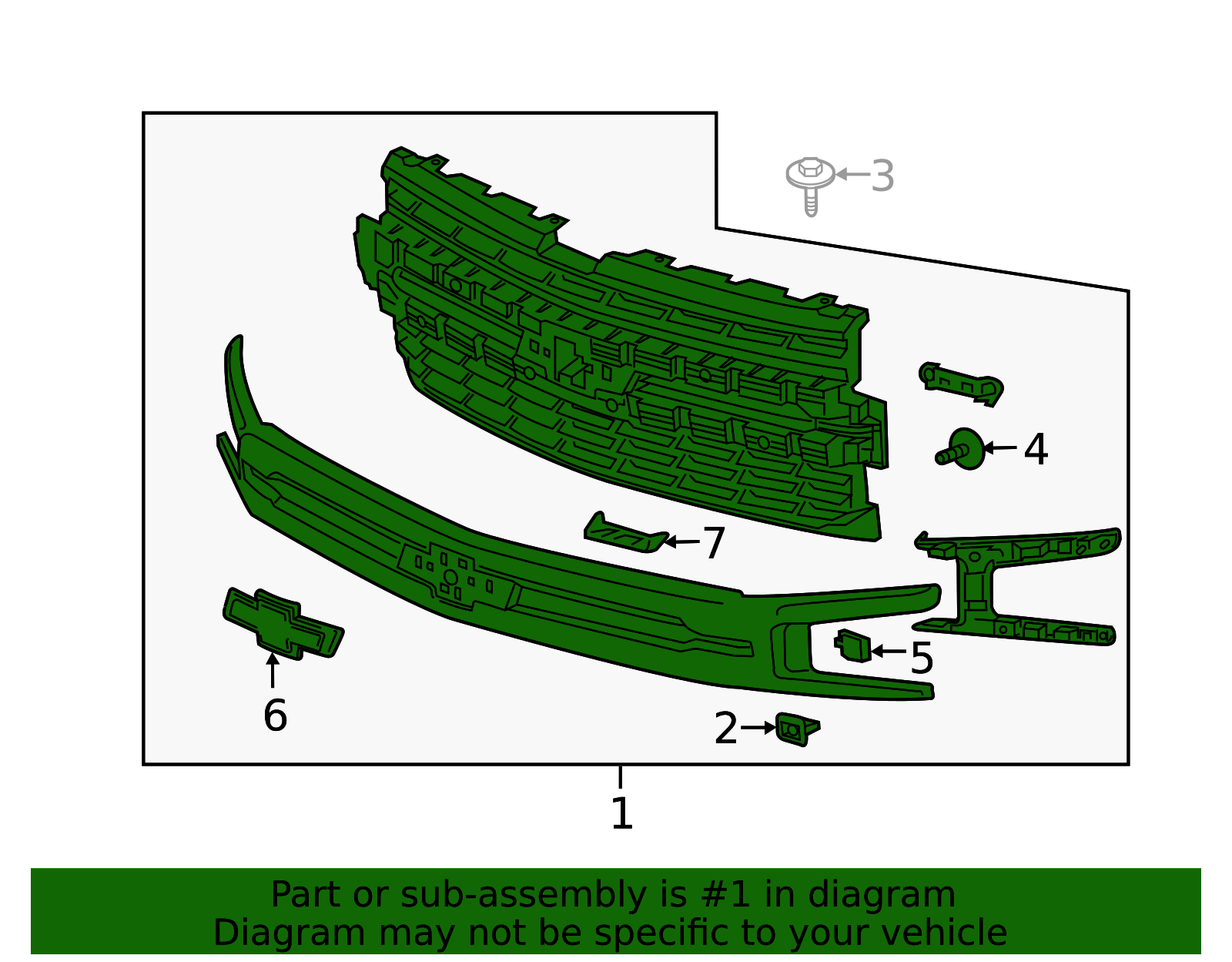 GM Parts | Front Grille Kit - (84453563) | GM Parts Store