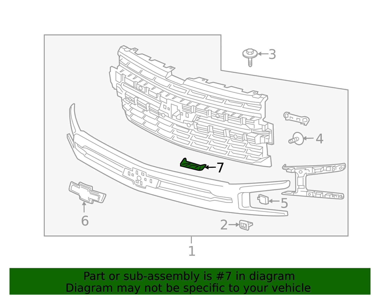 84865799 - F Emblem 2022-2025 Chevrolet Silverado 1500 | GMPartsNow