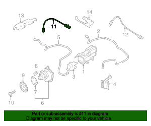 2007-2016 BMW Regulating lambda probe 11-78-7-558-087 | AutoNationParts.com