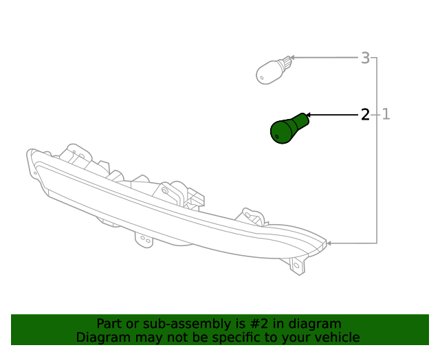 2022-2023 Kia Carnival Marker Lamp Bulb 18642-21007N | TascaParts.com