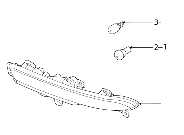 2022-2023 Kia Carnival Marker Lamp Bulb 18642-21007N | TascaParts.com