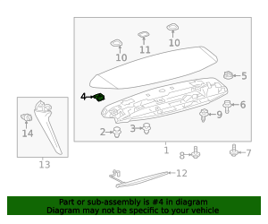 2008-2025 Lexus License Bracket Nut 90179-06349 | toyolexparts