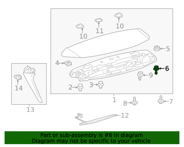 90249-06132 - Spoiler Assembly Pin 1996-2022 Lexus | Longo Lexus Parts