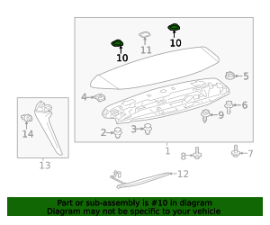 76887-0E040 - Spoiler Assembly Outer Seal - 2016-2021 Lexus | My L Parts