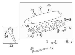 2016-2024 Lexus Spoiler Assembly Bolt 90119-06993 | Express Lexus Parts