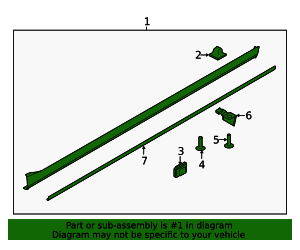 87752-P2000 - Rocker Molding - 2021 Kia Sorento | Kia Auto Parts