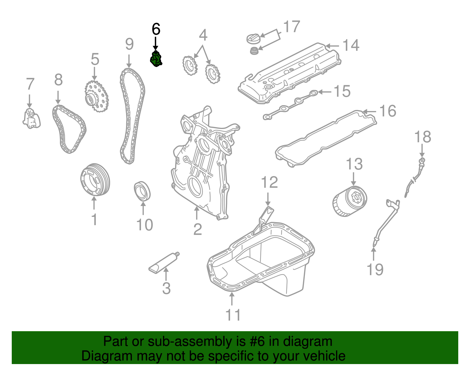 1991-2004 Nissan Engine Timing Chain Tensioner 13070-4E102 | Ziegler ...