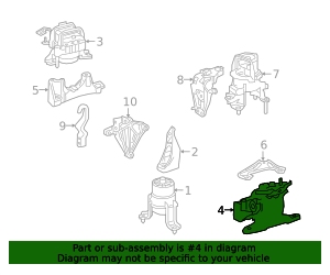 2019-2023 Lexus Side Mount 12306-F0010 | OEM Parts Online