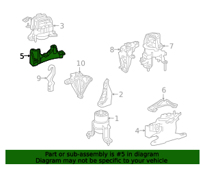 12341-F0010 - Side Mount Bracket 2019-2023 Lexus | AutoNationParts.com