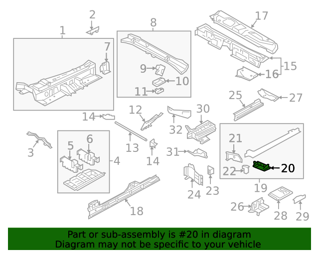 4M0-803-381-K - Jacking Bracket 2017-2024 Audi | Euro Parts 4 Less