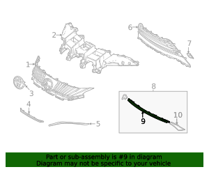 53122-48160 - Grille Molding - 2021-2023 Toyota Venza | OEM Parts Quick