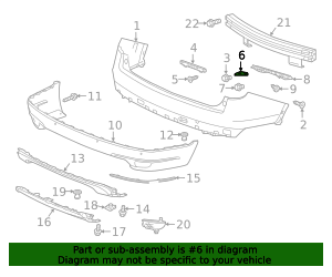 71505-TG7-A00 - Bracket, R Rear Bumper Side - 2016-2021 Honda | Honda ...