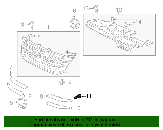 93913-15420 - Screw Tapping (5X16) (Po) - 2003-2021 Honda | Honda ...