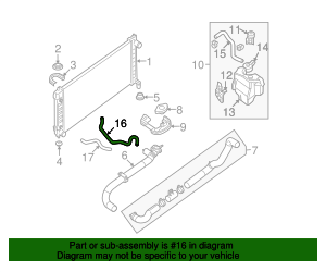2007-2014 Nissan Oil Cooler Tube 21631-JA100 | OEM Parts Online
