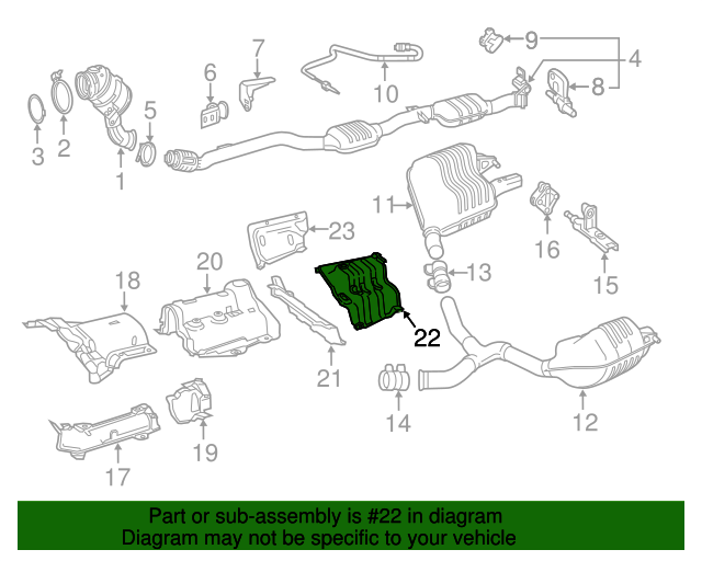 205-680-03-22 - Heat Shield 2015-2020 Mercedes-Benz | Mercedes-Benz USA ...