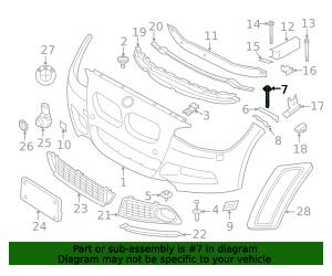 7129907535 - 2014-2022 BMW Bumper Cover Screw (07-12-9-907-535) | BMW ...