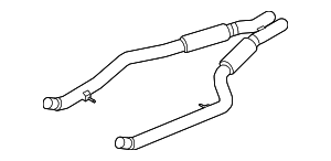 Genuine BMW 18-30-7-851-561 | Center Muffler | FREE Shipping on Most ...