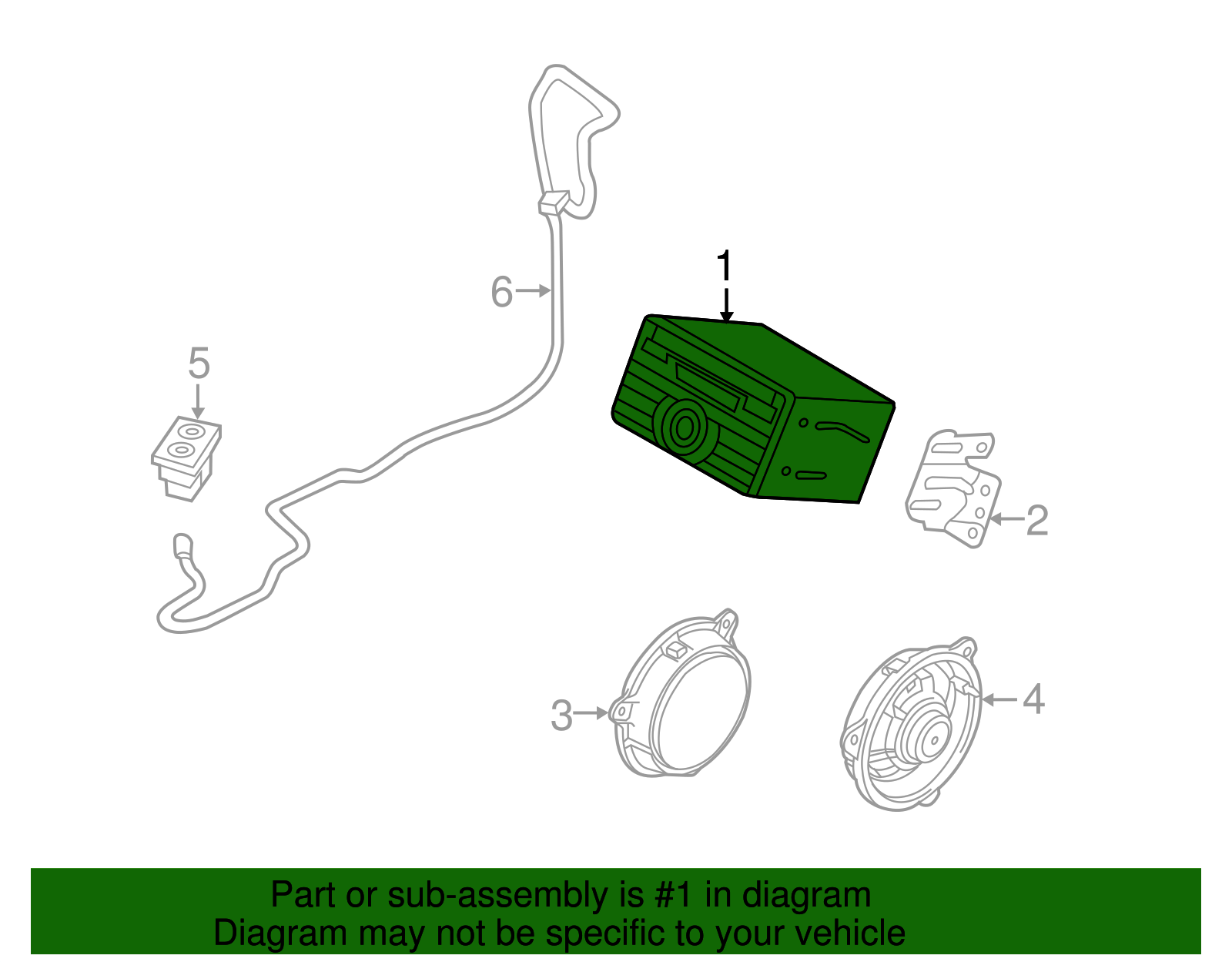 28185-9MC1A - High-Quality Radio for 2015-2017 Nissan | AutoNation Parts