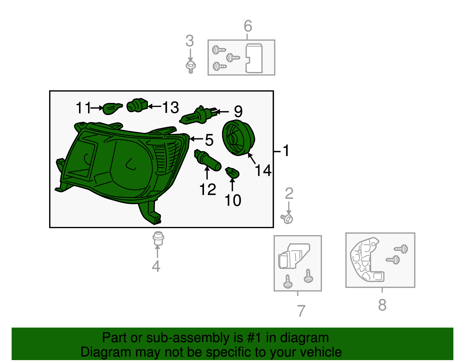 81110-04163 - Headlight Assembly 2005-2011 Toyota Tacoma | AutoNation Parts
