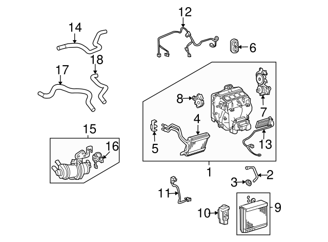 Toyota HVAC Heater Hose 87245-33480 | Auto Parts
