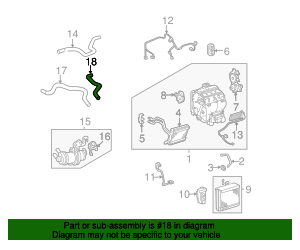 2010-2011 Toyota Camry HVAC Heater Hose 87245-06680 | Discount Parts ...