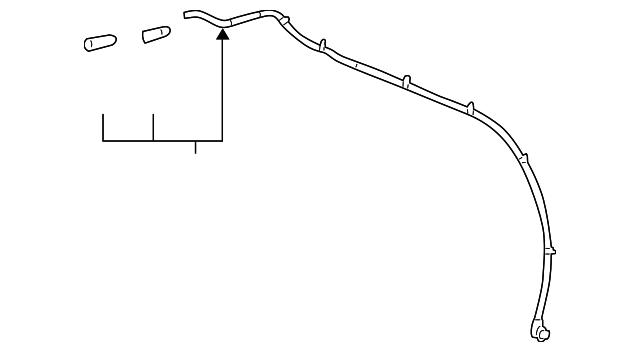 Passenger Side Sunroof Housing Rear Drain Hose 23290930 | GMPartsDirect.com