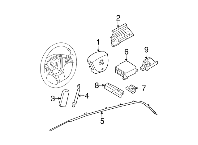 2005-2007 Nissan Murano Center Sensor K8820-CB90A | TascaParts.com