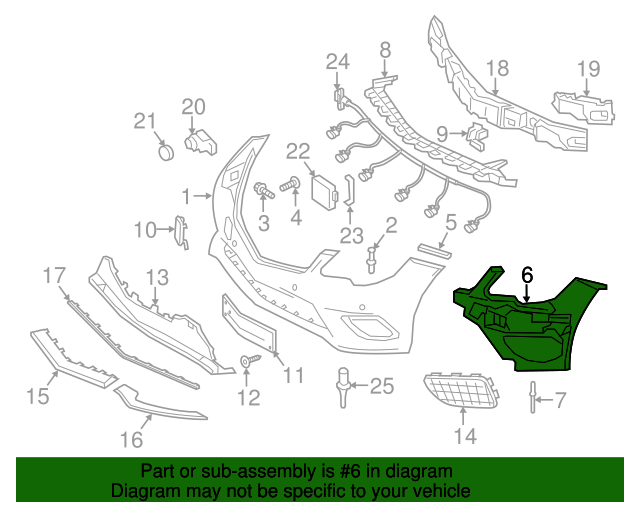 207-885-00-00 - Bumper Guide 2014-2017 Mercedes-Benz | AutoNationParts.com