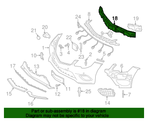 2014-2017 Mercedes-Benz Energy Absorber 207-885-29-37 | MB Parts Center