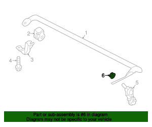 2011-2016 Nissan Suspension Stabilizer Bar Link Nut 01223-N0021 ...