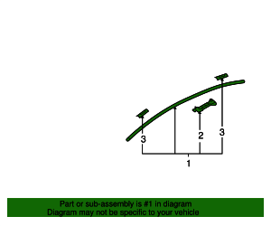2010-2015 Mitsubishi Lancer Drip Molding 7400A168 | QuirkParts