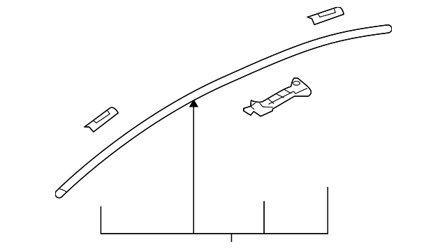 2010-2015 Mitsubishi Lancer Drip Molding 7400A168 | QuirkParts