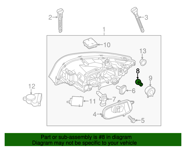2014-2018 Volvo Signal Bulb 31395693 | TascaParts.com