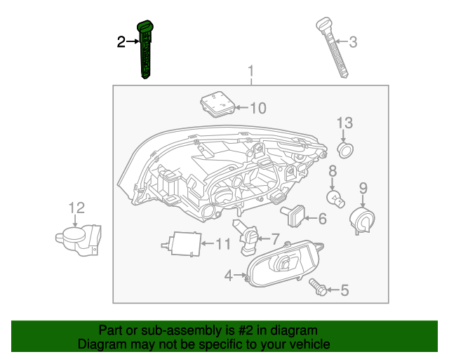 2011-2018 Volvo Headlamp Assembly Anchor 31294521 | TascaParts.com